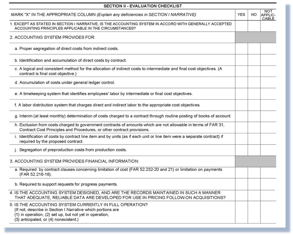 DCAA Compliant Accounting System Requirements - Understanding the SF1408