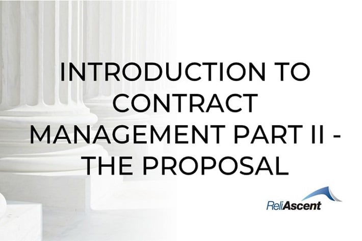 Introduction to Government Contract Management Part II - The Proposal